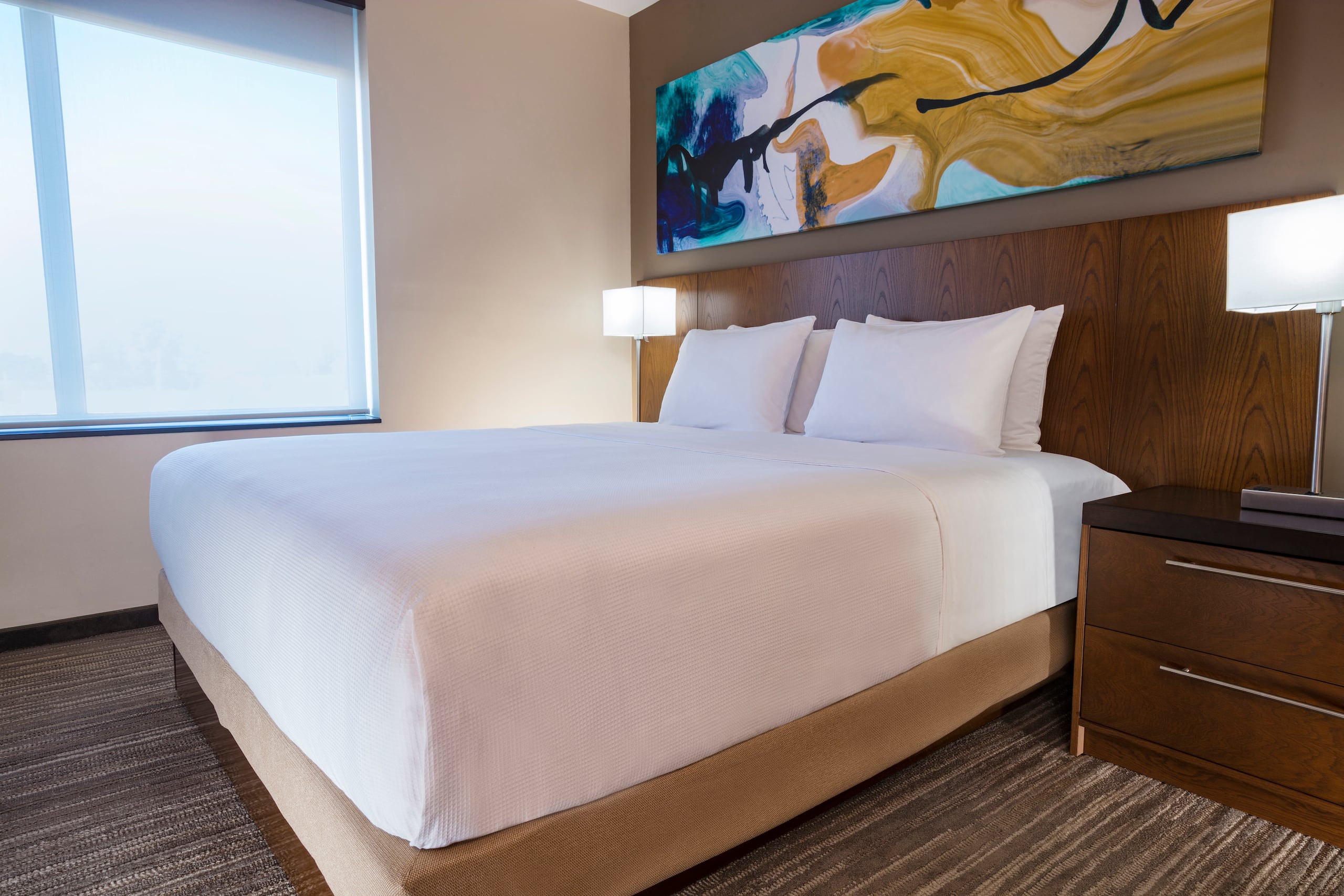 Modern and spacious rooms for rest and relaxation