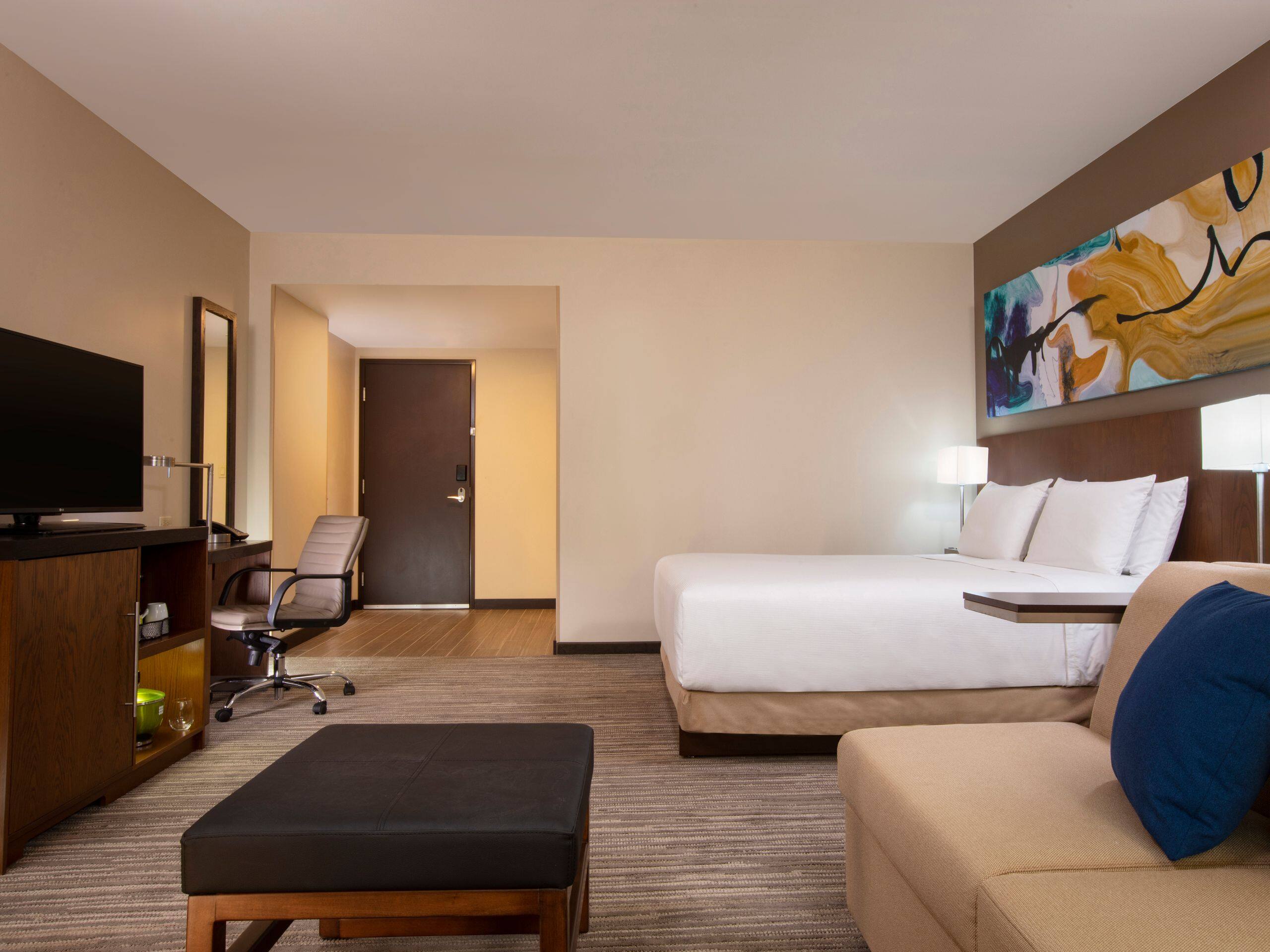 Modern and spacious rooms for rest and relaxation