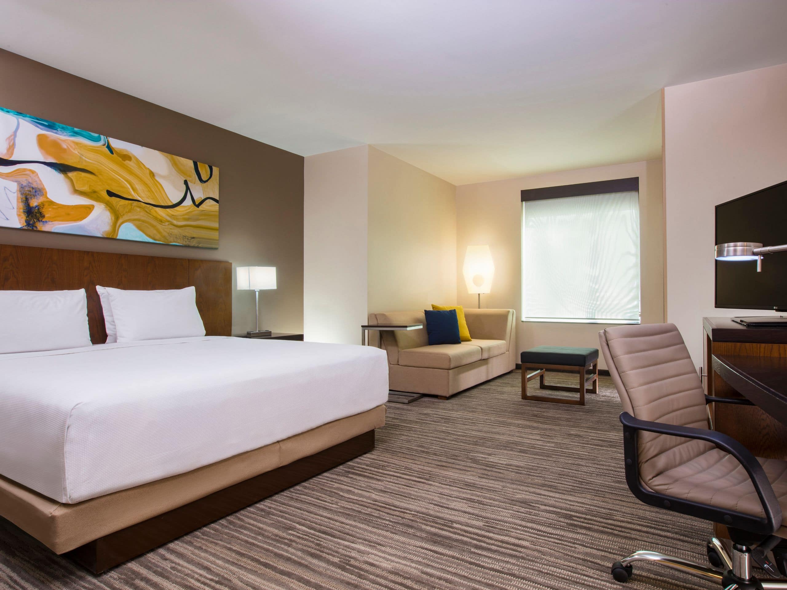 Modern and spacious rooms for rest and relaxation