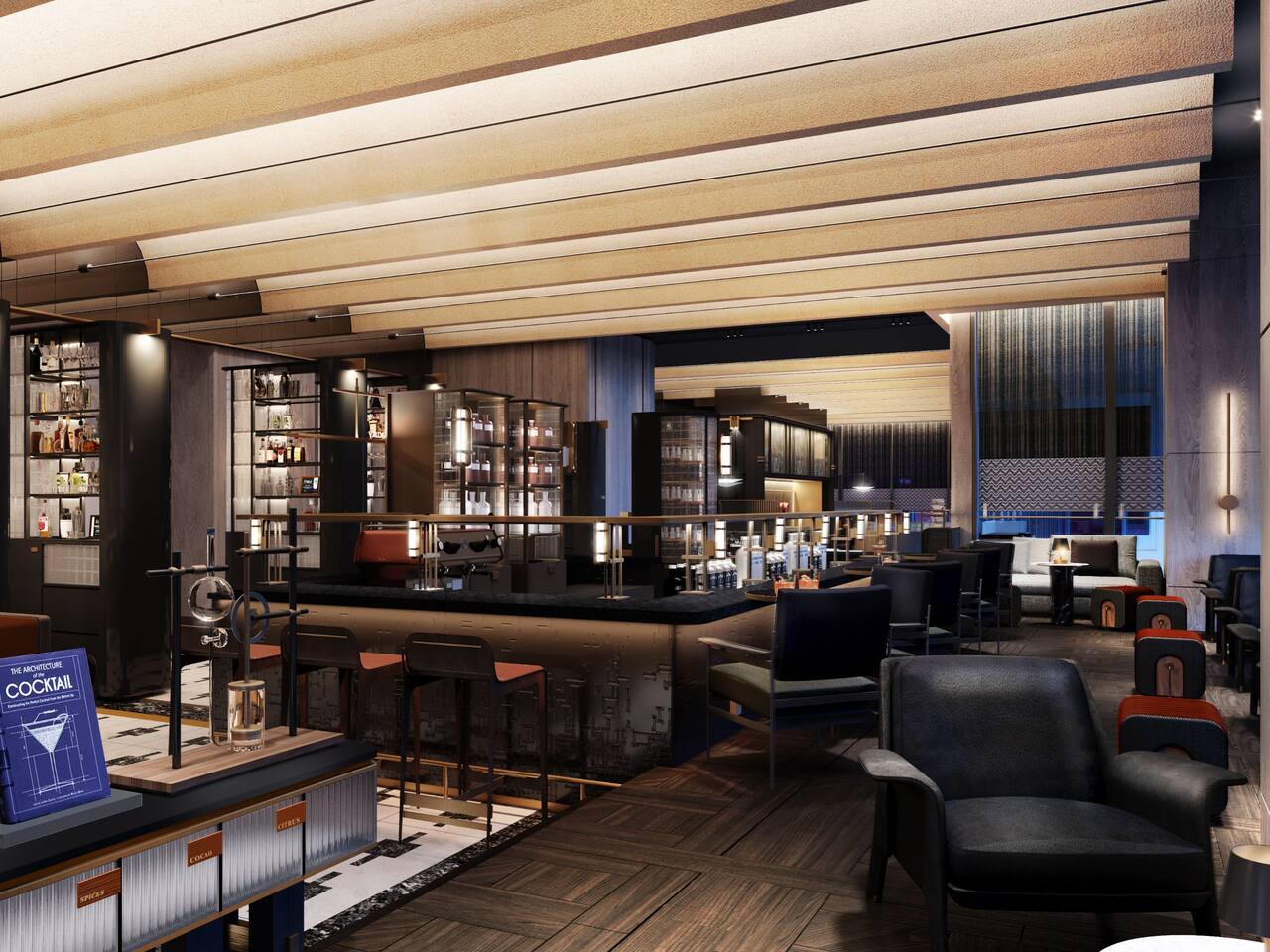 与南京国金中心IFC相连 | 南京奢华酒店餐厅 | 南京河西安达仕酒店